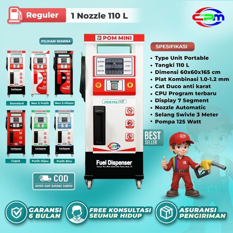 Jual POM MINI DIGITAL / PERTAMINI DIGITAL 1Nozzle 110L Murah ...
