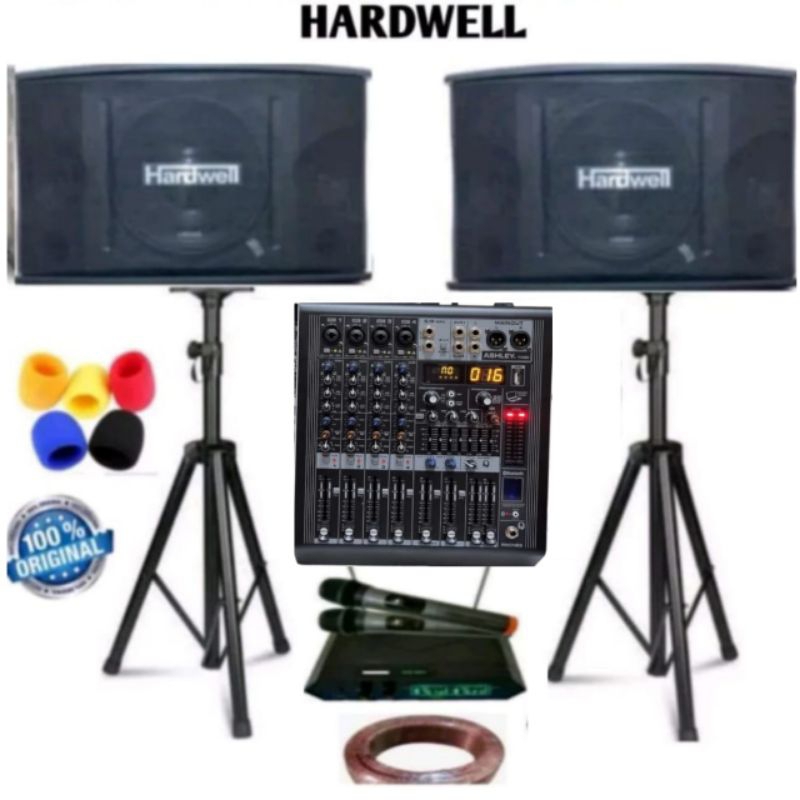Jual Paket Sound System Hardwell 10 Inch Komplit Power Mixer Ashley ...