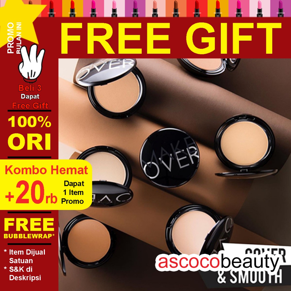 Jual [AMS] MAKE OVER Perfect Cover TWC Two Way Cake Makeover Bedak ...