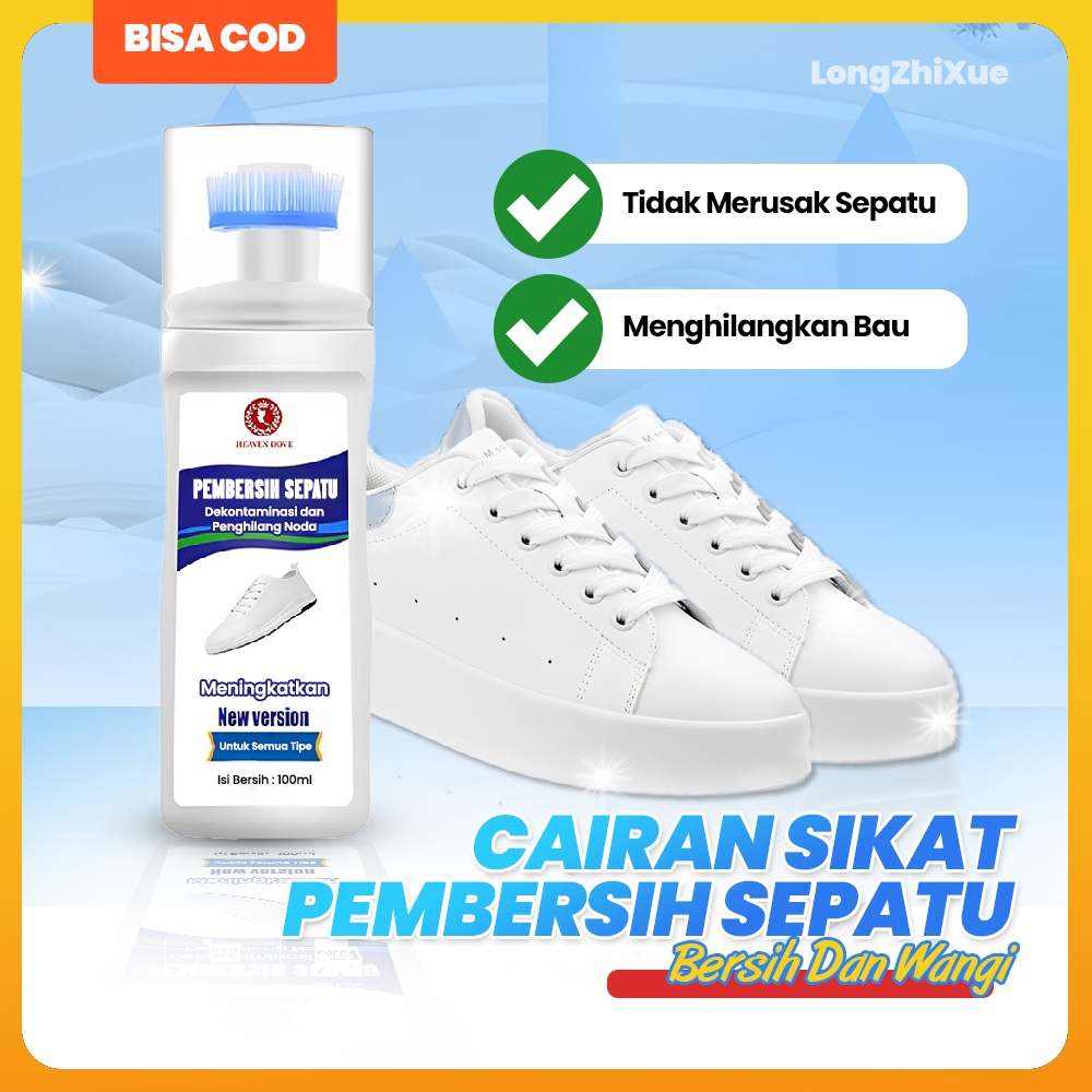 Jual Semir Sepatu Putih Pembersih Noda Kuning Penghilang Kotoran Bercak ...