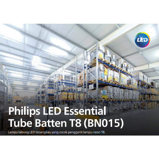 Jual PHILIPS LED Essential Tube Batten T8 (BN015) 16 WATT // 8WATT ...