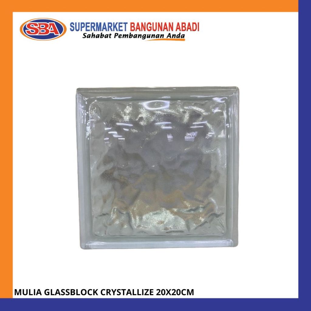 Jual MULIA GLASSBLOCK CRYSTALLIZE 20X20CM | Shopee Indonesia