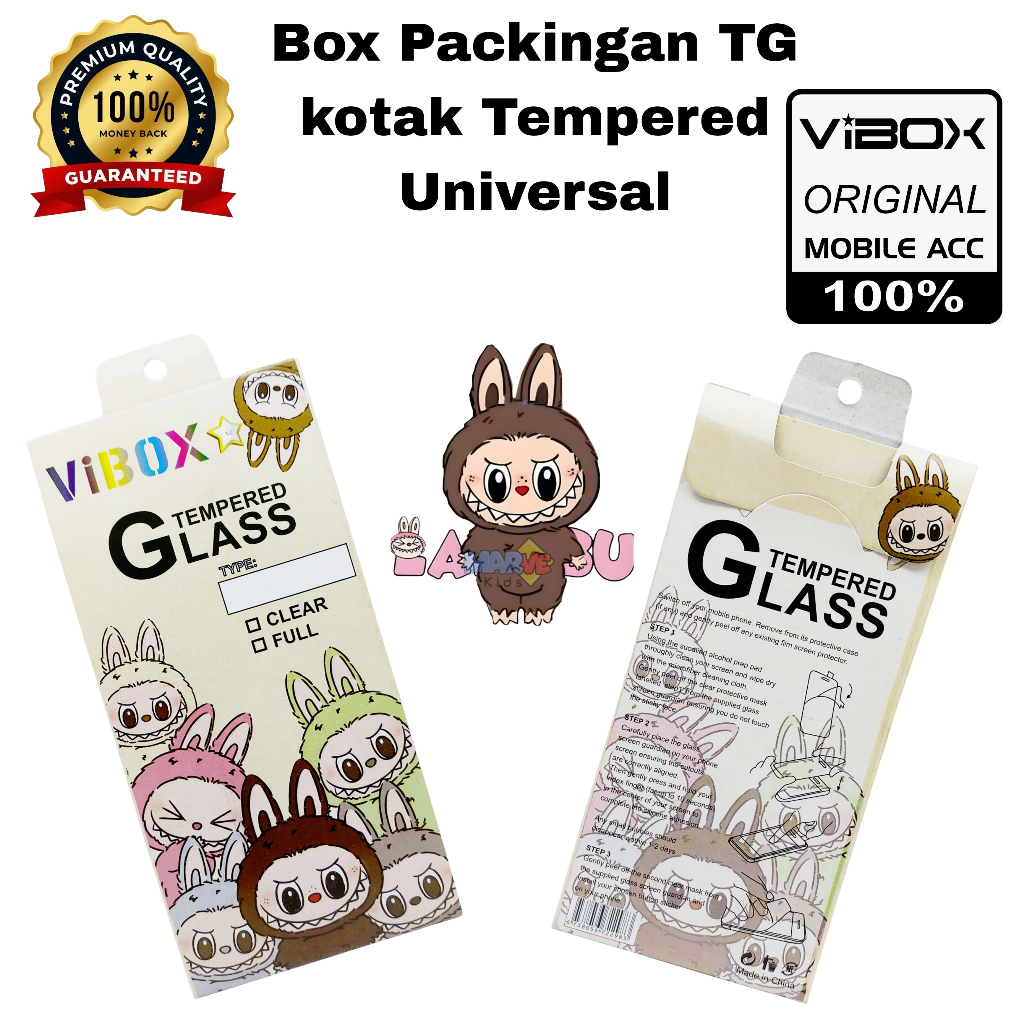 Jual [ 10 PCS ] Box Packingan TG Labubu Fyp Kotak Tempered Glass New ...
