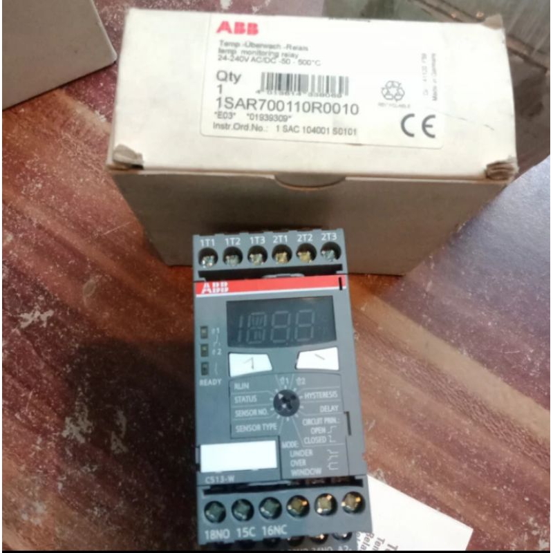 Jual TEMP. MONITORING RELAY ABB 1SAR700110R0010 C513W 24-240V AC/DC ...