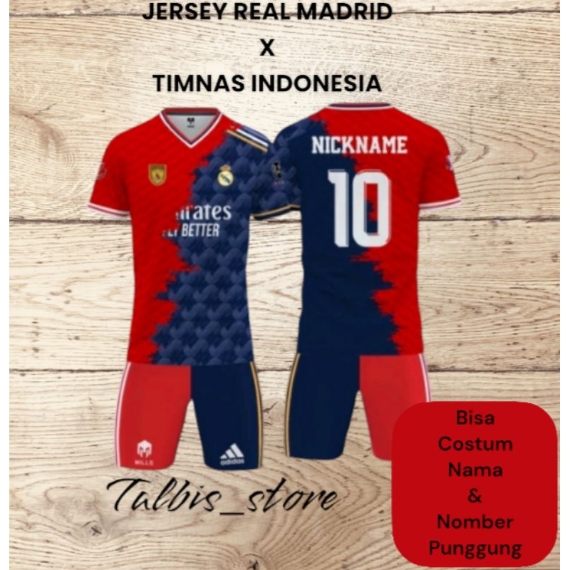 Jual JERSEY REAL MADRID JUARA LIGA CHAMPIONS BLACK X TIMNAS INDONESIA ...