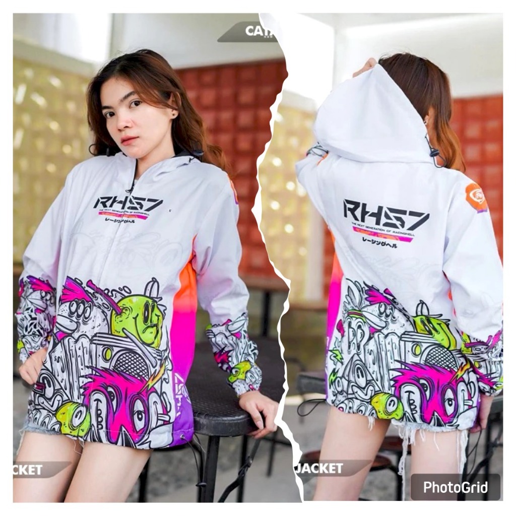 Jual RH57 Jaket running Racinghell Terbaru JKRN 063 Gratis Stiker ...