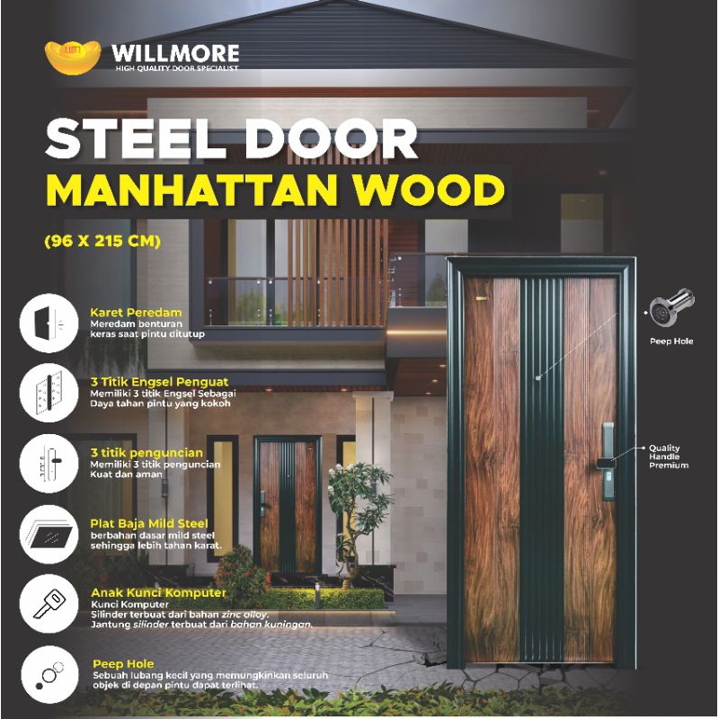 Jual PINTU BAJA WILLMORE MANHATTAN WOOD ( PREMIUM ) | Shopee Indonesia