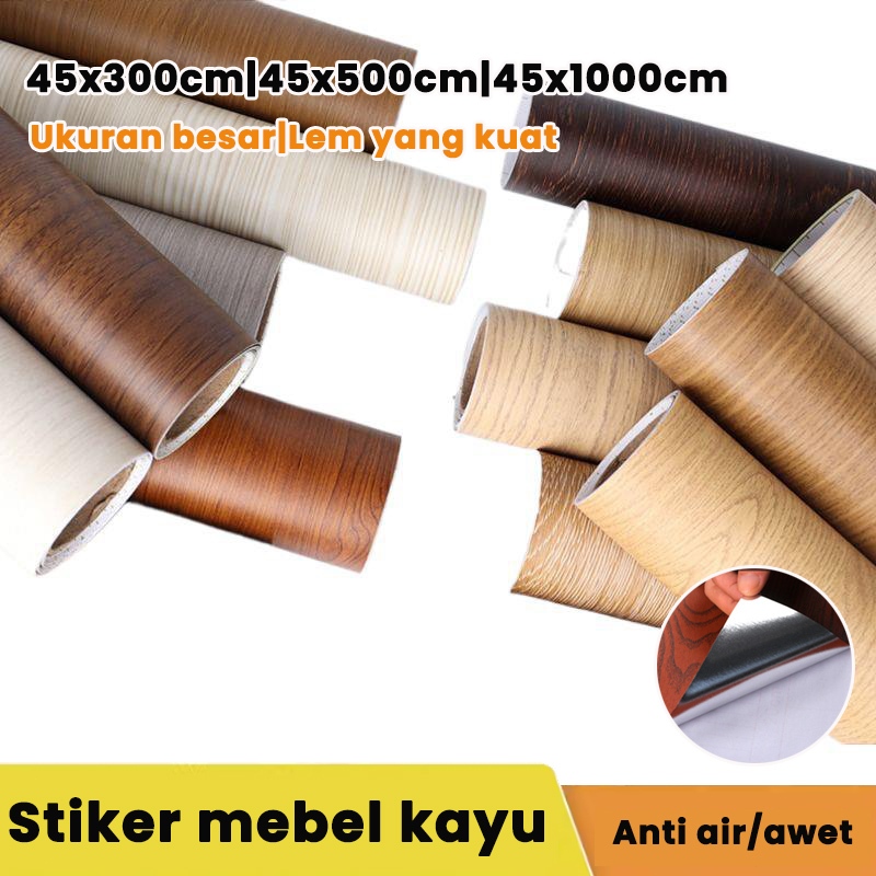 Jual 【Barang spot】stiker meja kayu stiker lemari kayu wallpaper lemari ...