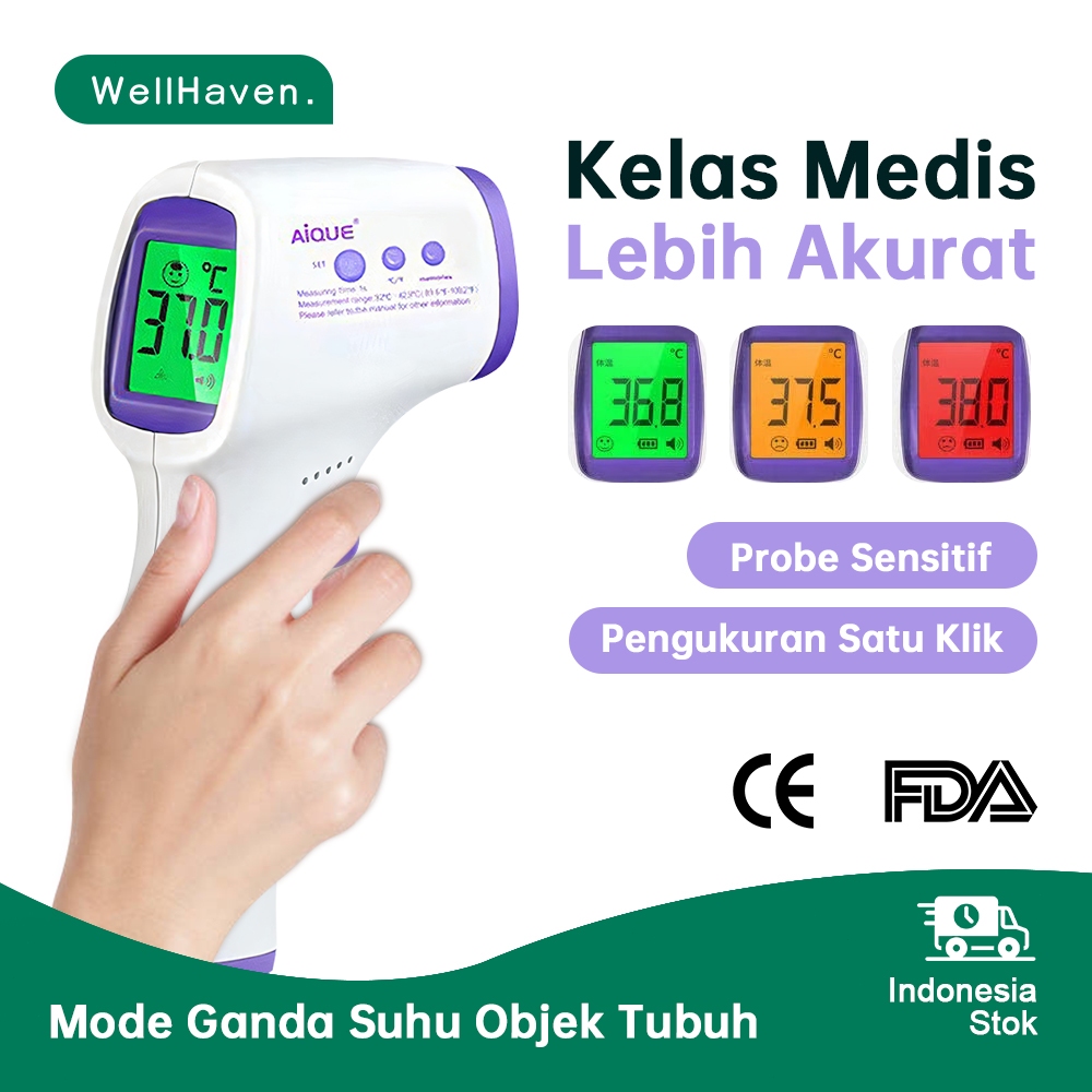 Jual Forehead Thermometer Termometer Tembak Bayi Digital Pengukur Suhu ...