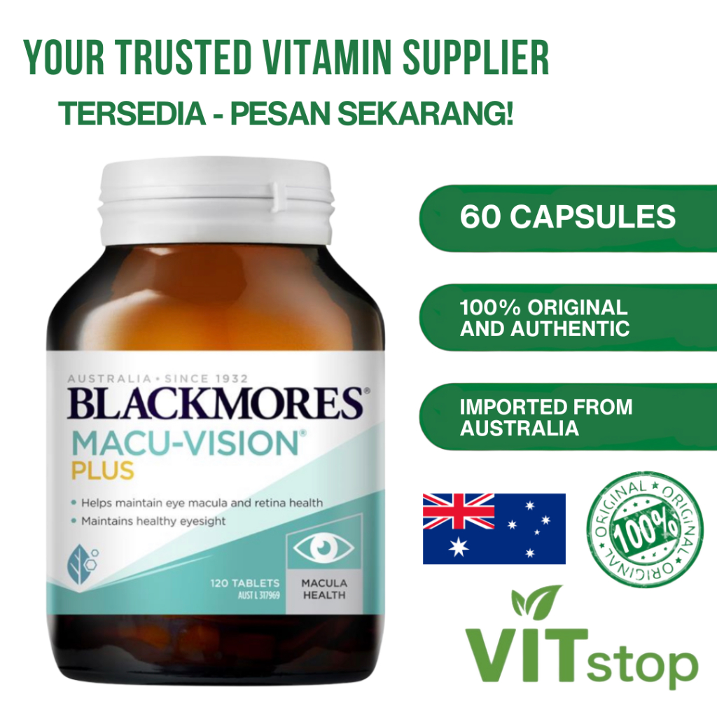 Jual Blackmores Macu Vision Plus 120 Tablets | Shopee Indonesia