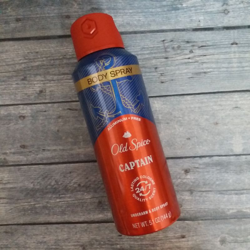 Jual Old Spice Captain Deodorant Underarm n Body Spray Brut USA ...