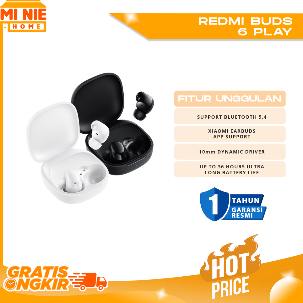 Jual Xiaomi Redmi Buds 6 Play TWS True Wireless Earbuds Headset ...
