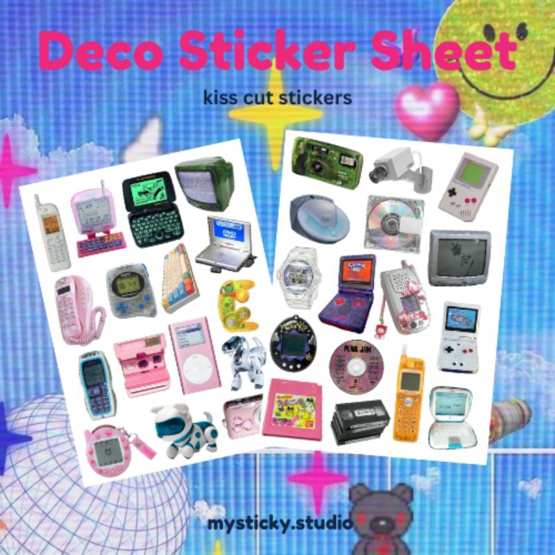 Jual Y2K ELECTRONIC DECO STICKER / DECO STICKER Y2K RETRO VINTAGE ...
