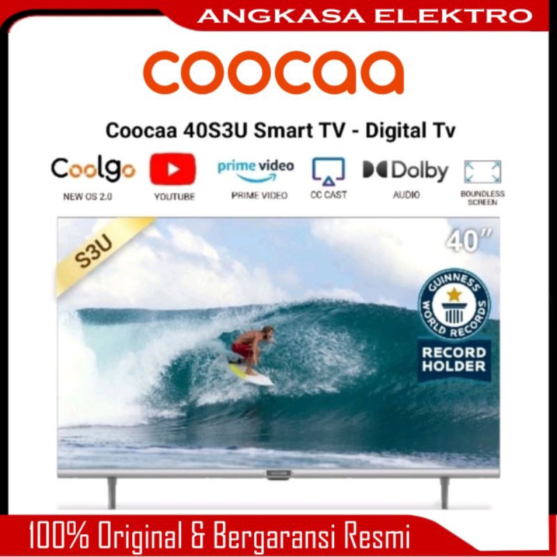 Jual LED TV COOCAA SMART TV 40 INCH 40S3U - Digital TV - Youtube ...