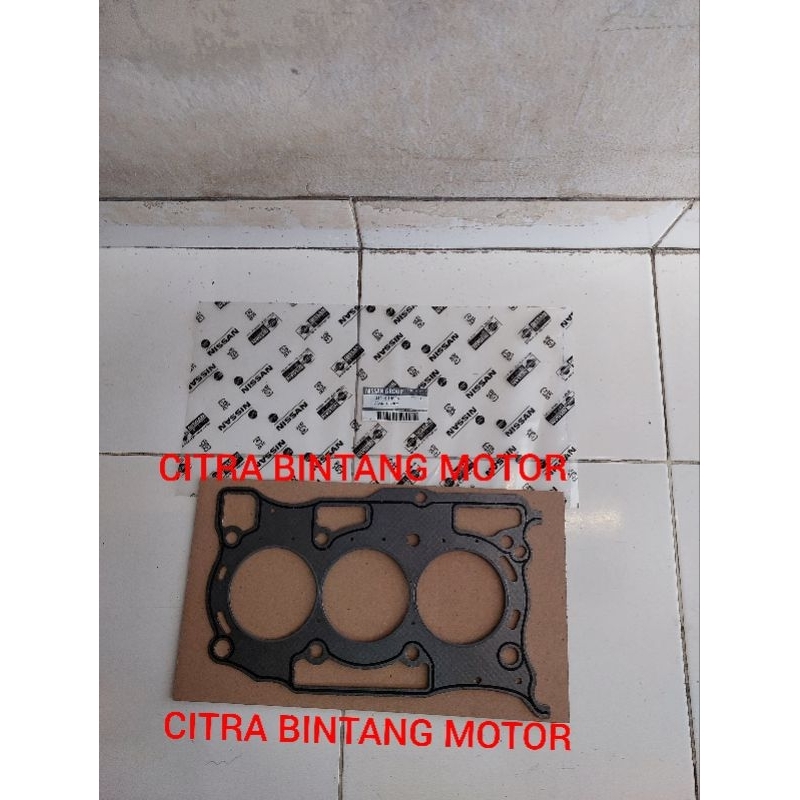 Jual packing paking gasket cylinder head packing paking gasket deksel kop only Nissan march ...