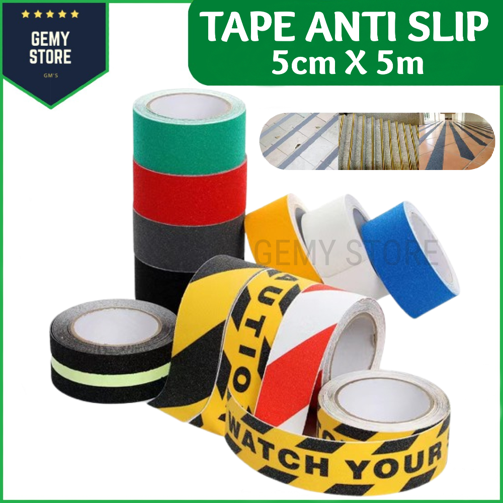 Jual Anti Slip Tape Lakban Anti Licin Stiker Lantai 5Cm X 5Meter Safety Grip Strong Traction 5 ...