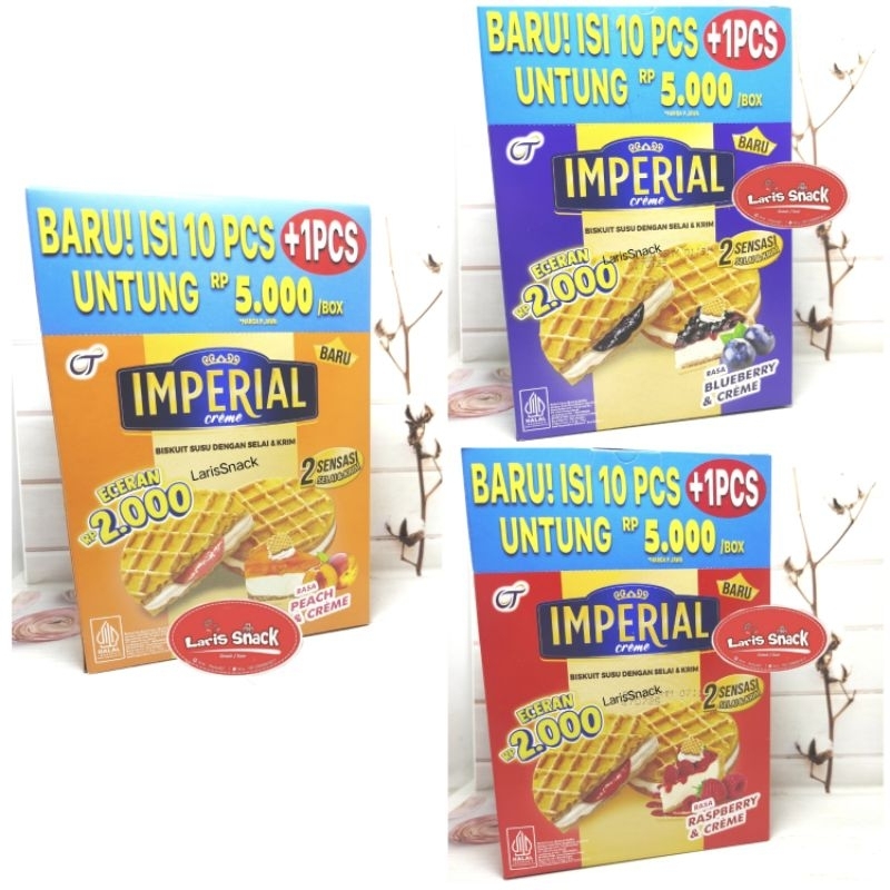 Jual Imperial Creme Biscuit/Biskuit Susu Selai & Krim All Varian Box ...