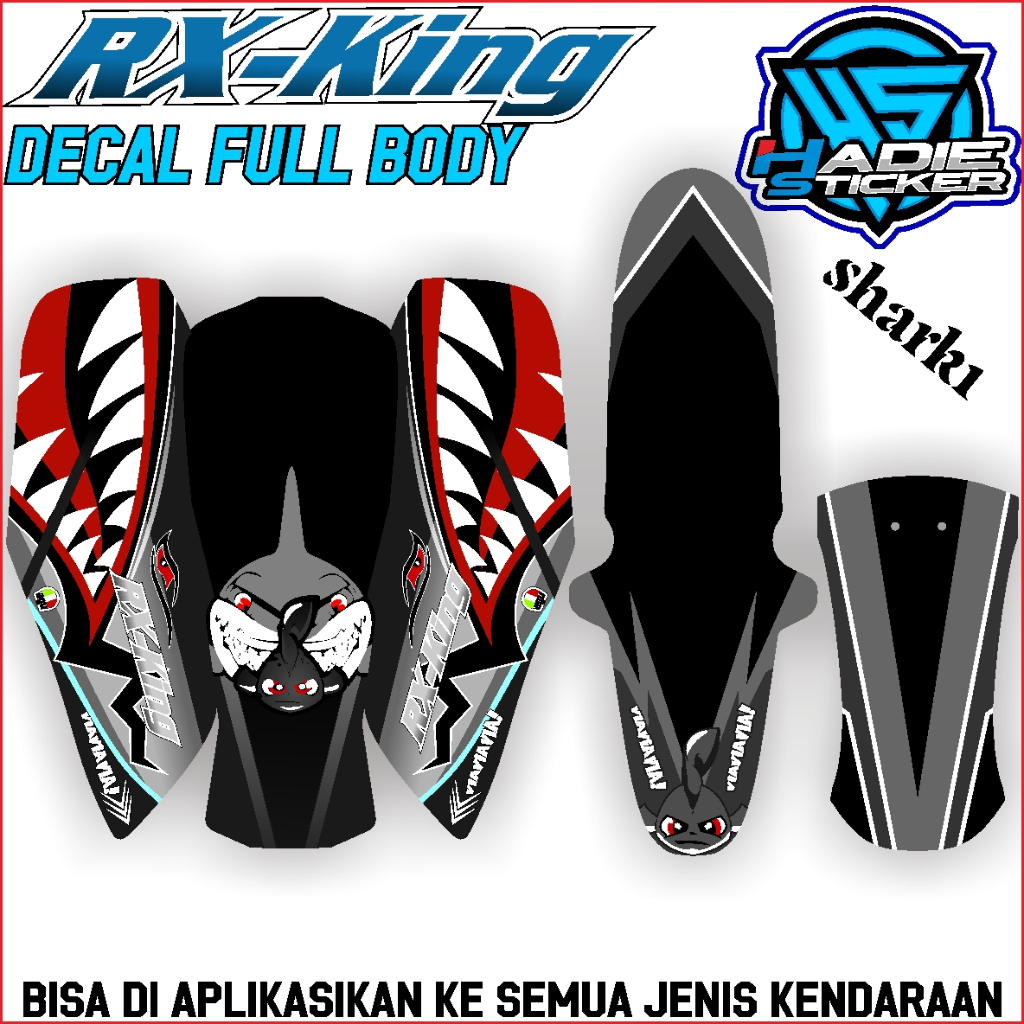 Jual Sticker rxking decal full body hiu custom | Shopee Indonesia
