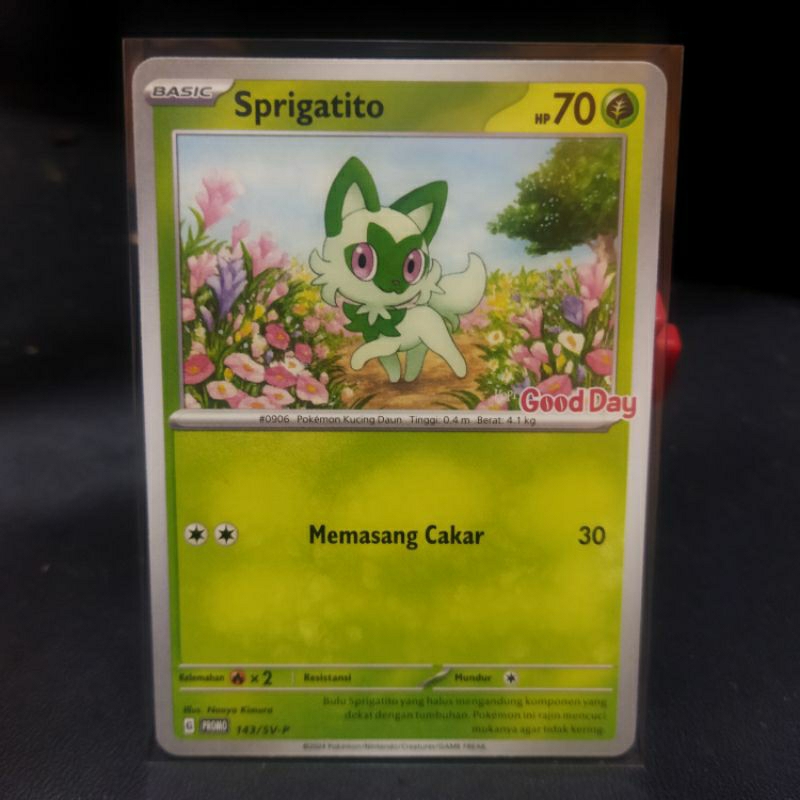 Jual Sprigatito Good day promo card original Pokemon TCG Indonesia ...