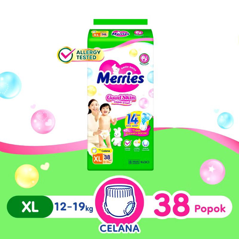 Jual Merries Pants Good Skin XL 38 | Shopee Indonesia