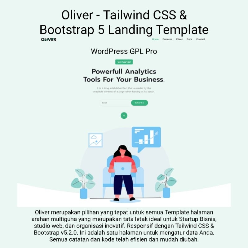 Jual Oliver - Tailwind CSS & Bootstrap 5 Landing Template | Shopee ... Jual Oliver - Tailwind CSS & Bootstrap 5 Landing Template | Shopee ...