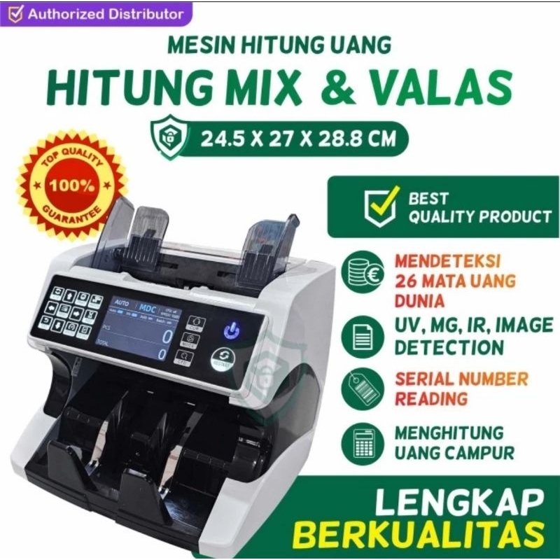 Jual Mesin Hitung Uang Mix Rupiah dan Valas 26 Mata Uang Dynamic 3250V ...