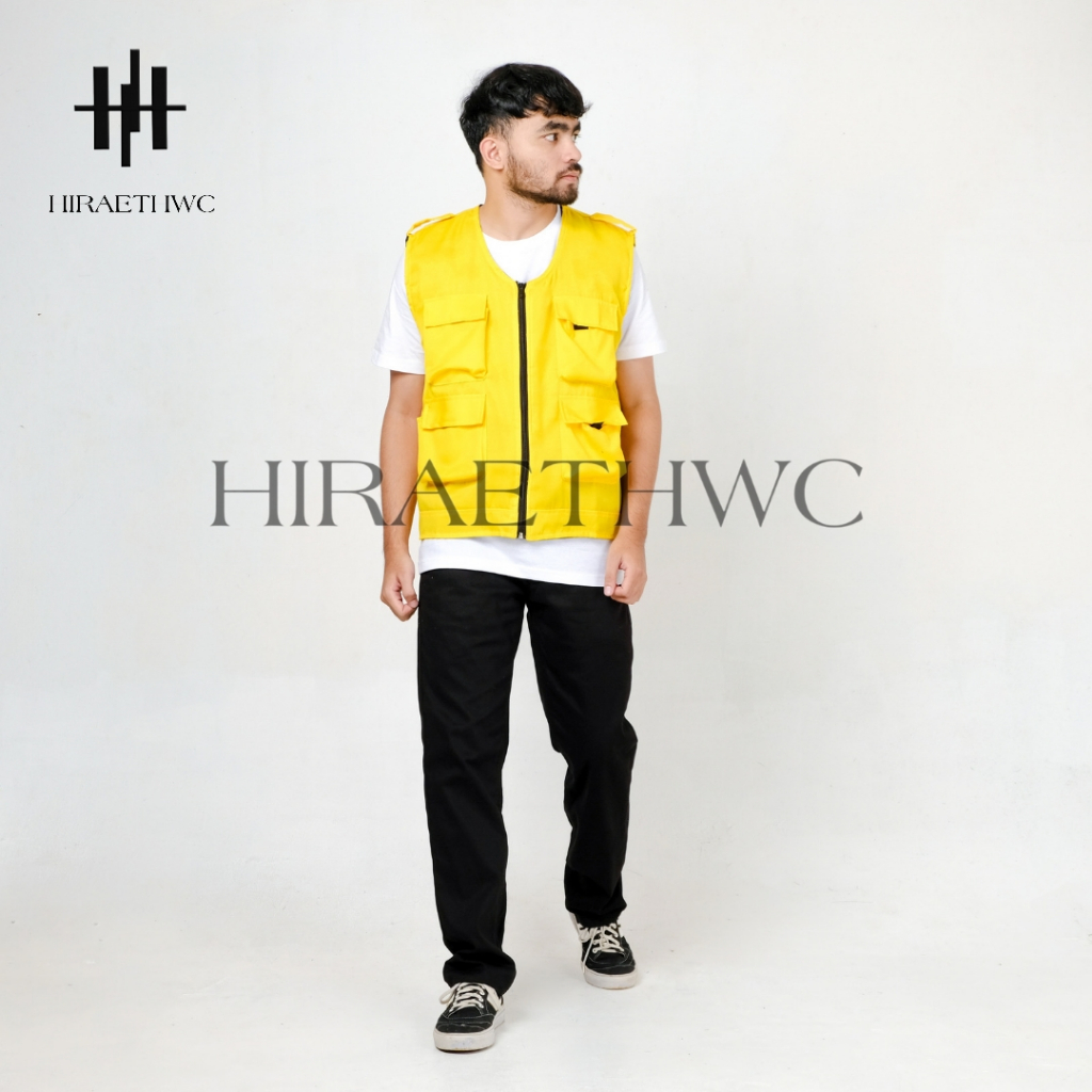 Jual ROMPI LAPANGAN DRILL SERBAGUNA VEST TACTICAL OUTDOOR WARNA KUNING ...