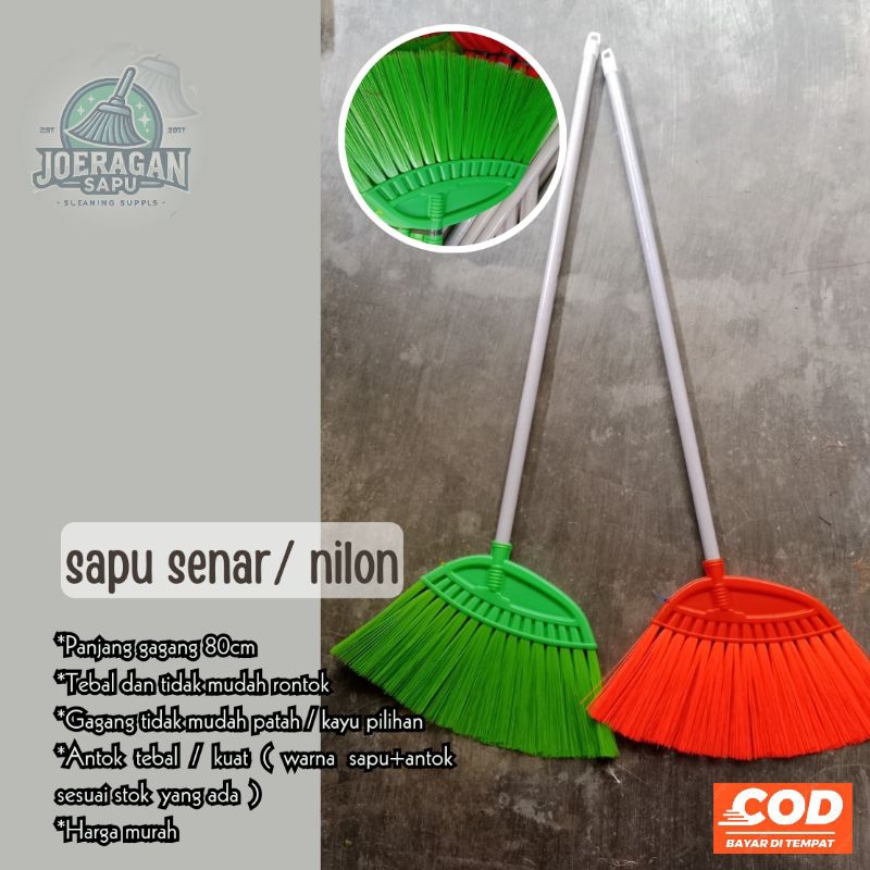 Jual sapu senar / nilon, sapu senar gagang panjang | Shopee Indonesia