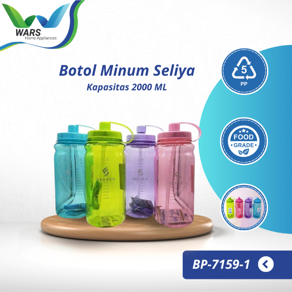 Jual WARS Botol Minum Seliya BP-7159-1 - Kapasitas 2000 ML | Shopee ...