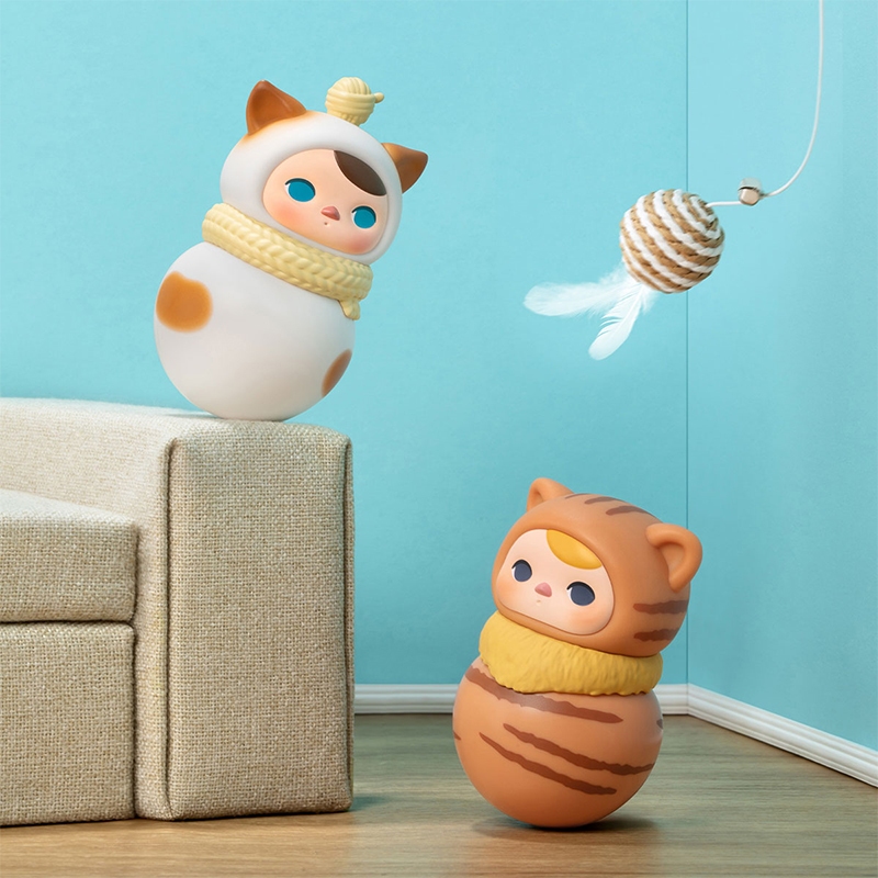 Jual POP MART PUCKY Roly-Poly Kitty Series Figures Blind Box Action ...