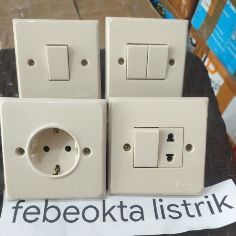 Jual Broco Inbow Allegra Saklar Engkel, saklar seri, stop kontak, stop ...
