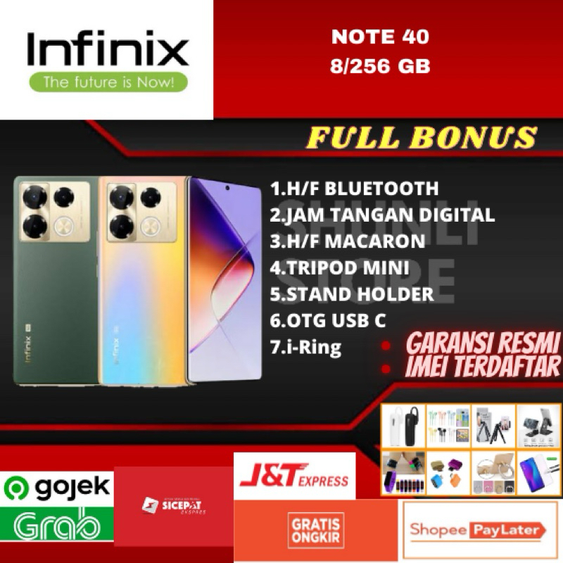Jual INFINIX NOTE 40 8/256GB NEW GARANSI RESMI | Shopee Indonesia