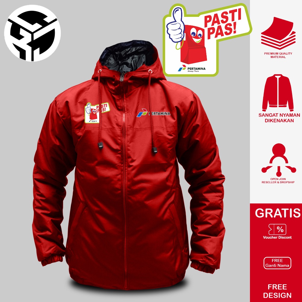 Jual KODE W5H JAKET BARN COSTUM PERTAMINA JAKET TEBAL TAHAN ANGIN JAKET ...