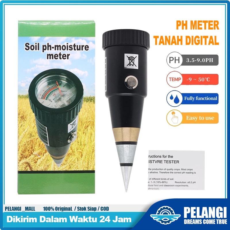 Jual Ph Tanah Soil ph VT 05 - Soil Moisture Alat Pengukur Ph Tanah 2 in ...