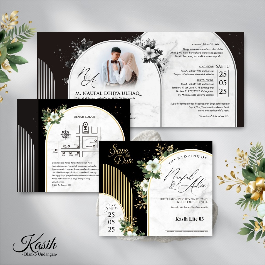 Jual CETAK UNDANGAN PERNIKAHAN SIMPEL ELEGAN AESTETIC RUSTIC KHITANAN ...