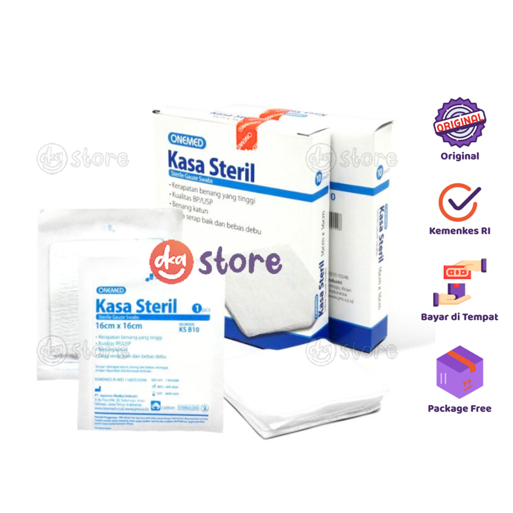 Jual Kasa Steril 16x16cm OneMed / Sterile Gauze Swabs / Kassa Perawatan ...