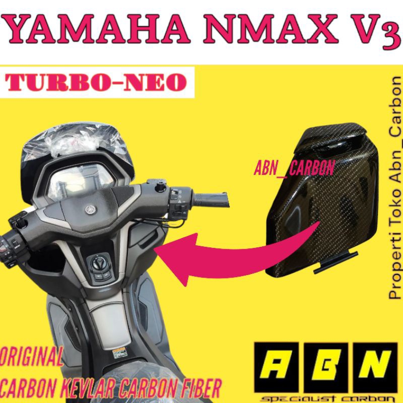 Jual Tutup Laci Nmax Turbo Nmax Neo Karbon Kevlar Karbon Fiber Carbon ...