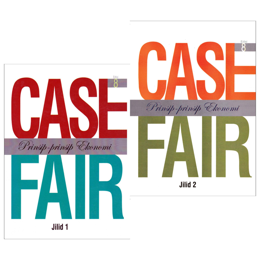 Jual Case Fair Prinsip prinsip Ekonomi Edisi 8 Jilid 1 & 2 (Paket 2 ...