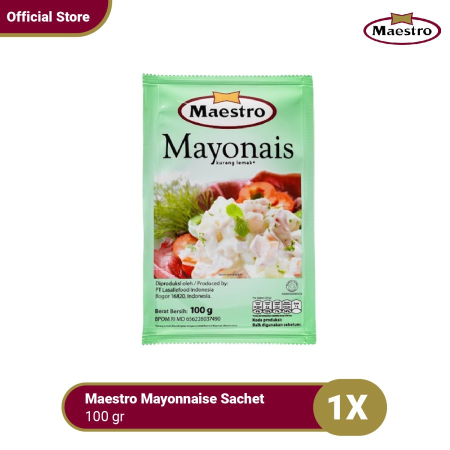 Jual Maestro Mayonnaise Sachet 100 gr Mayo Mayones | Shopee Indonesia
