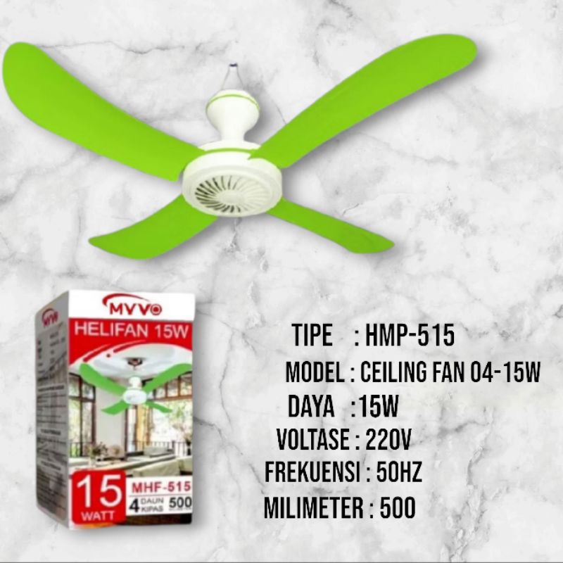 Jual MYVO Kipas Angin Gantung Helifan 15W/ | Shopee Indonesia