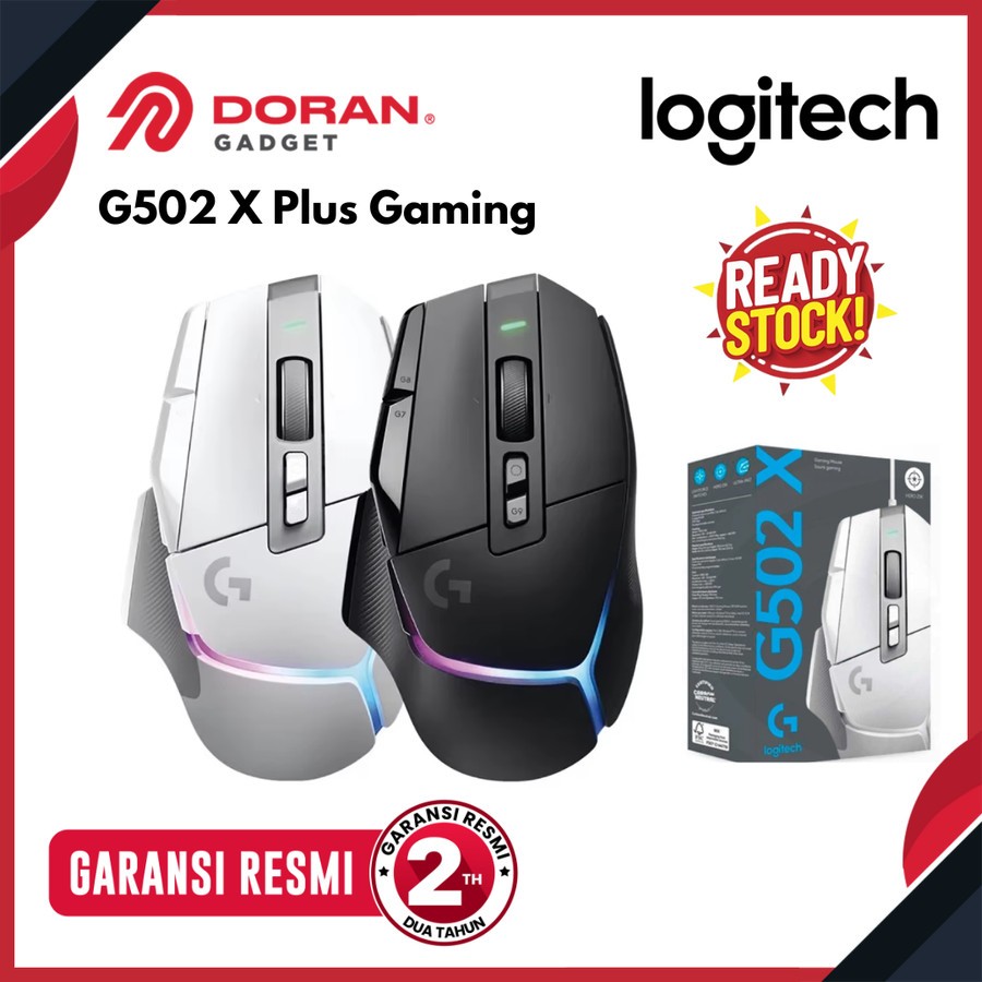 Jual Logitech G502 X Plus Wireless RGB Gaming Mouse Lightspeed Lightforce - Garansi Resmi ...