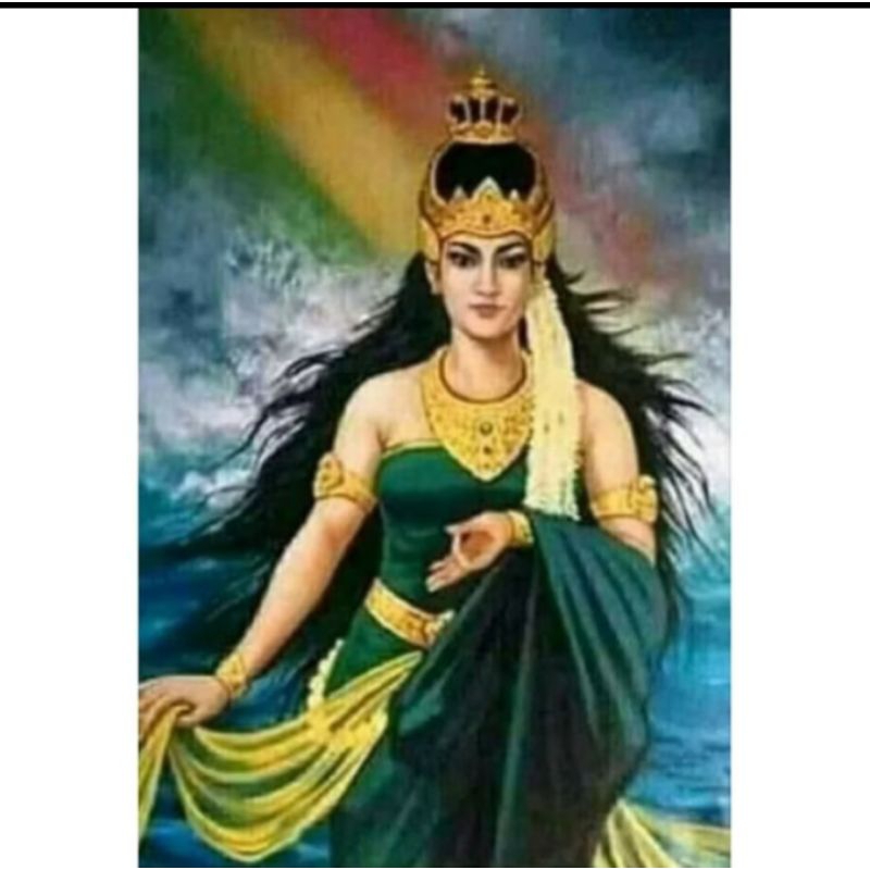 Jual lukisan cetak Kanjeng ratu kidul plus bingkai uk 100x75 | Shopee ...
