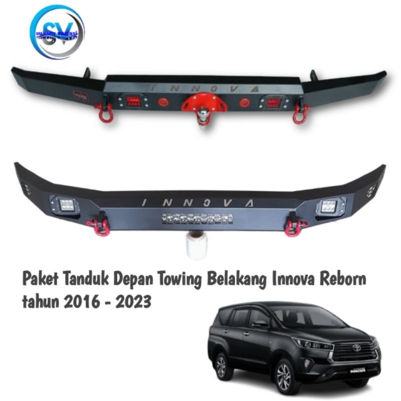 Jual Paket Tanduk Depan Towing Belakang Mobil Innova Reborn Tahun 2016 ...
