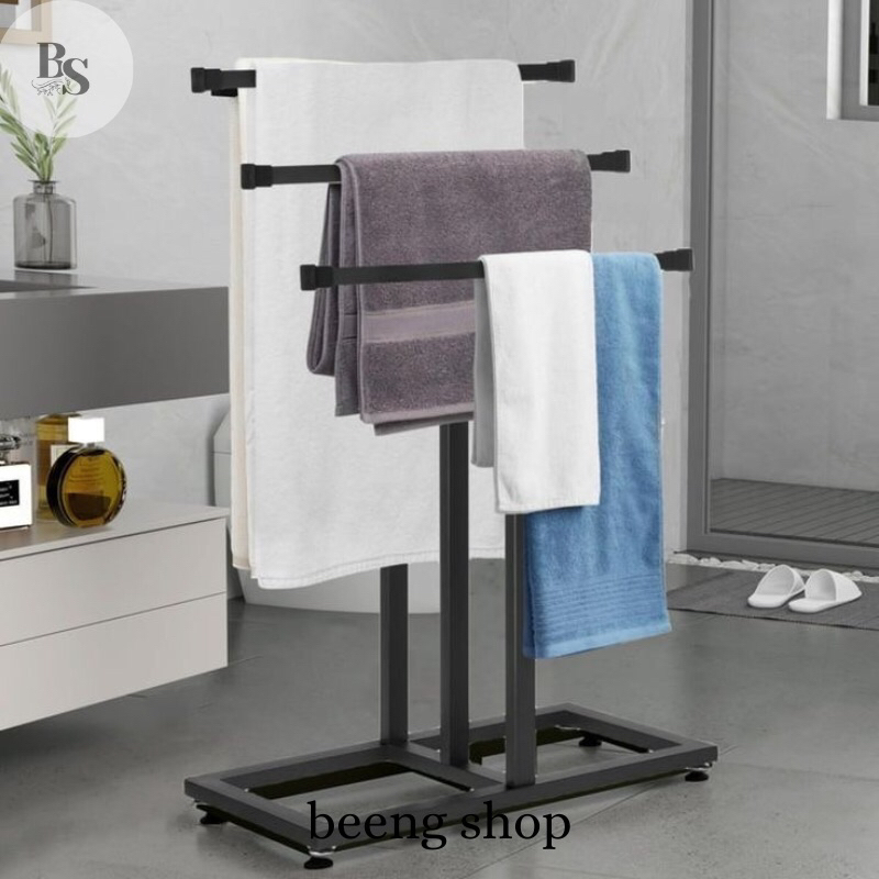 Jual tempat handuk minimalis dari besi holow 2x2 /jemuran serba guna ...