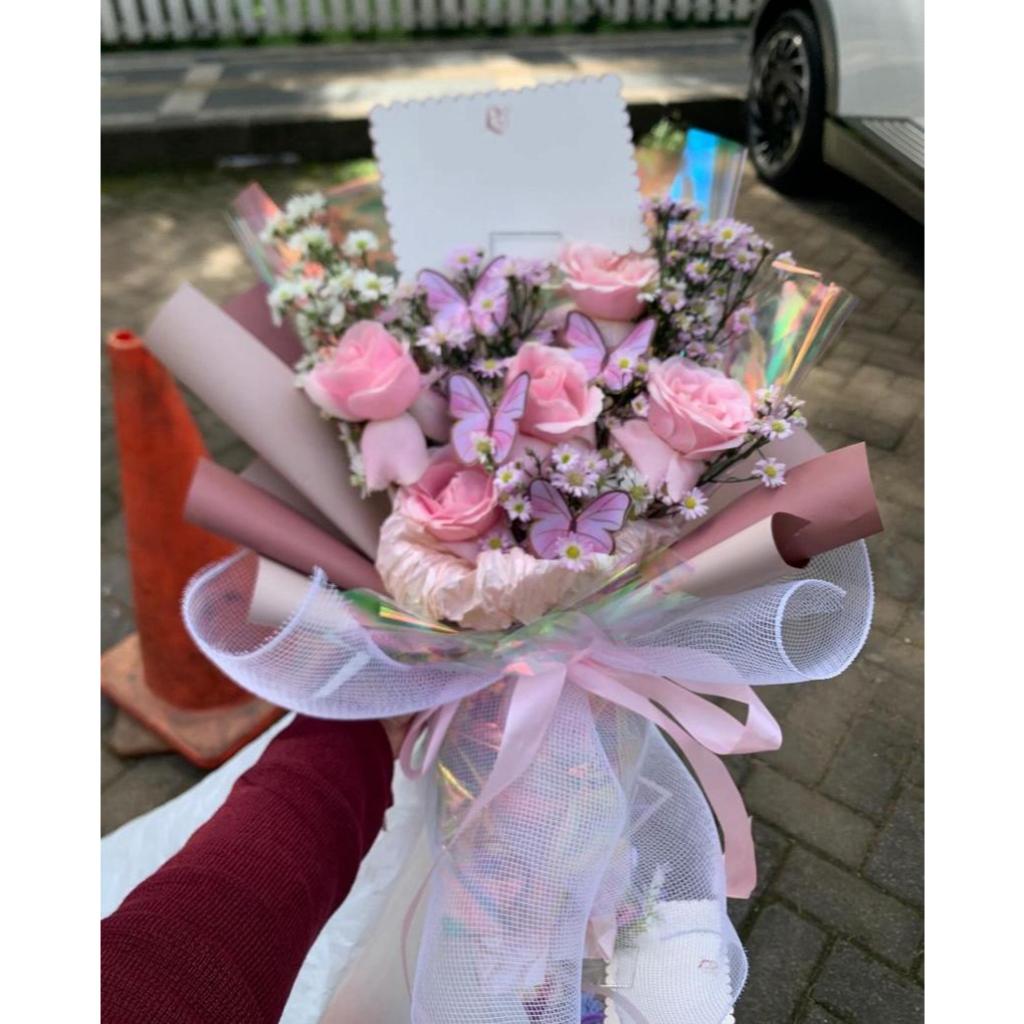 Jual (REAL PICT) Bouquet / buket bunga segar fresh flower malang size ...