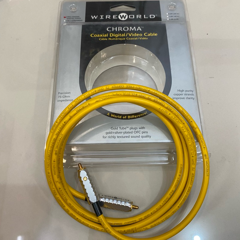 Jual kabel Digital coaxial WIREWORLD CHROMA 75 ohm, panjang 2 meter ...