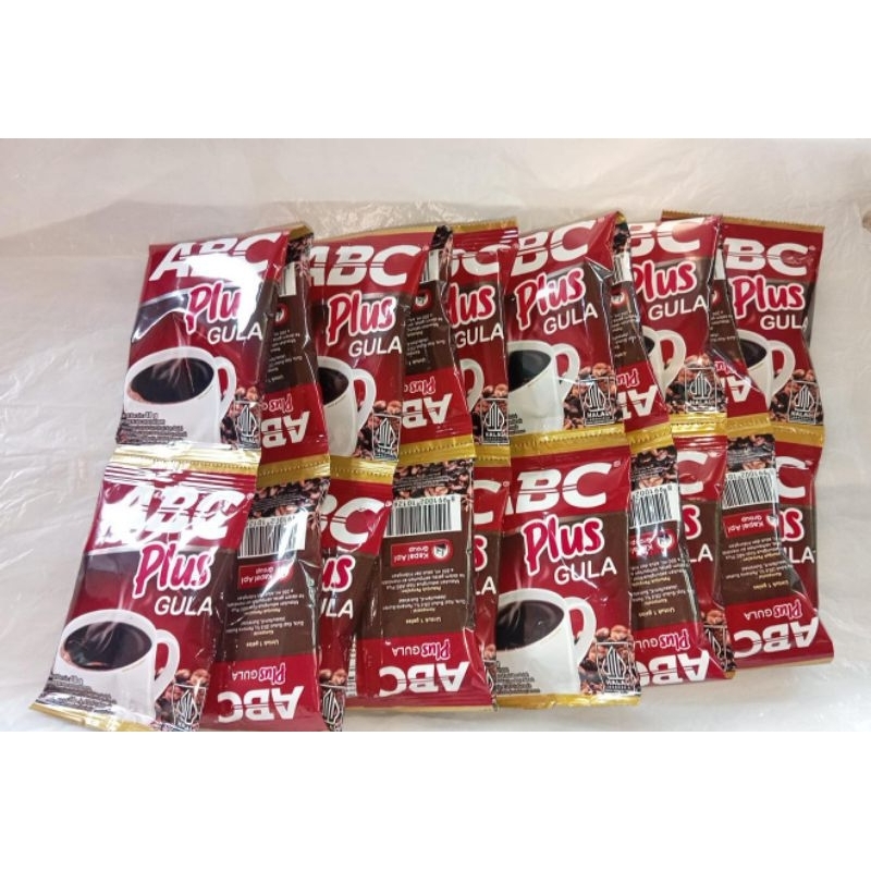 Jual KOPI ABC PLUS GULA 1RENTENG ISI 10PCS | Shopee Indonesia