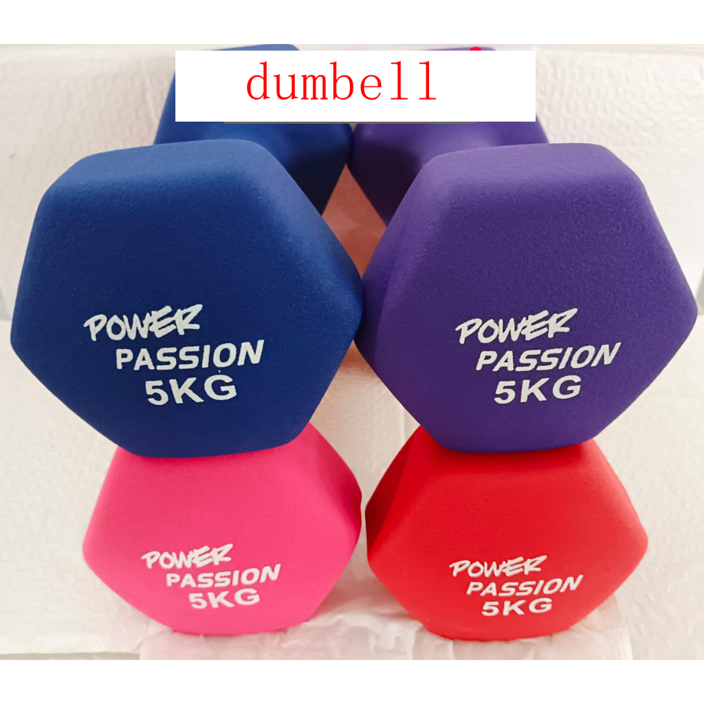 Jual dumbell barbel 5 kg mini dumbbell 5kg neoprene vinyl gym karet ...