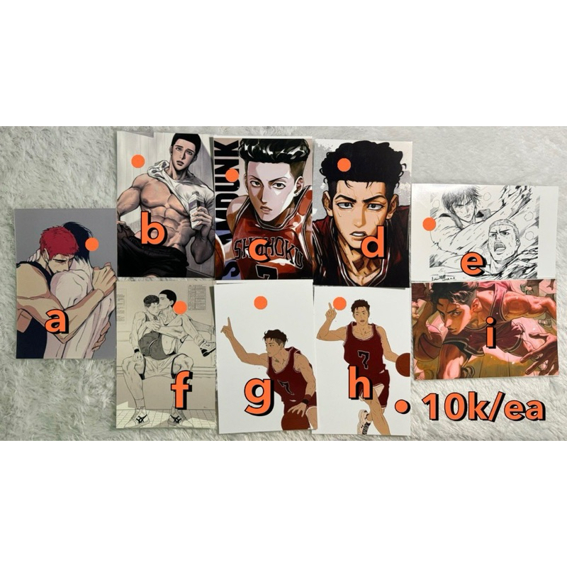 Jual Slam Dunk fanmerch Pbox Postcard Rukawa Hanamichi Sendoh Ryota ...