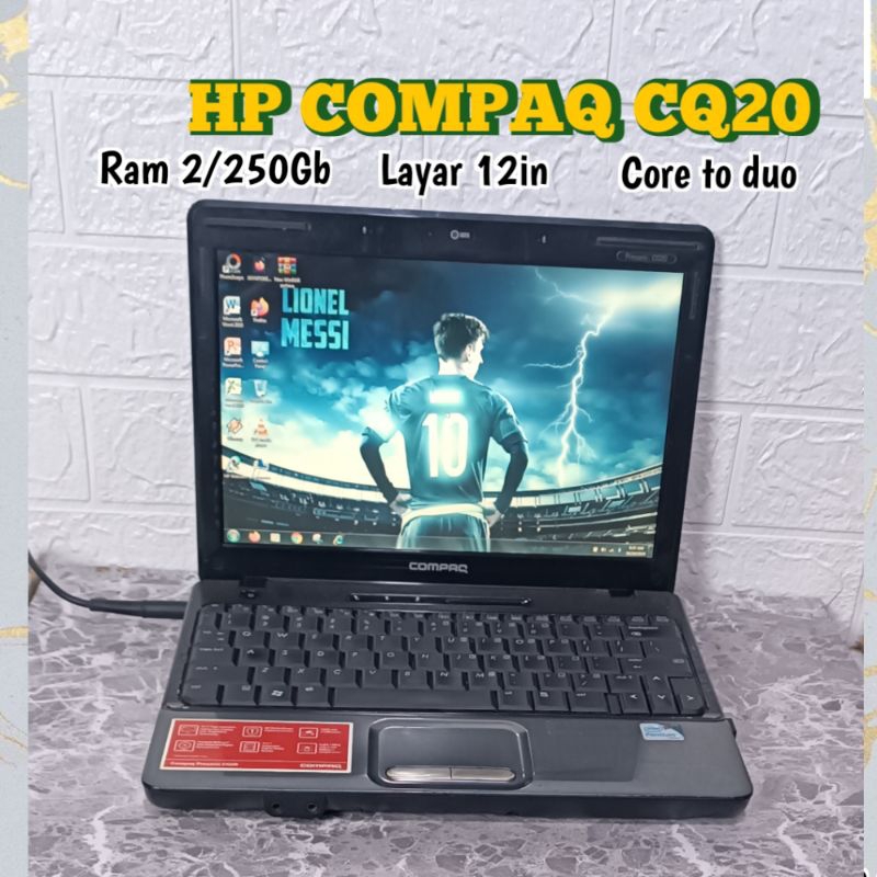 Jual LAPTOP SECOND HP COMPAQ CQ20 12 IN | RAM 2/250GB | WINDOWS 7 ...